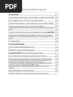 Blue Card Checklist | PDF