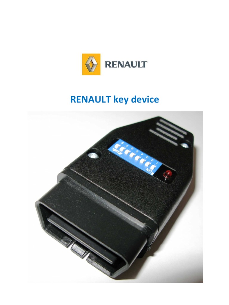 Renault Key Programming Device Guide | PDF