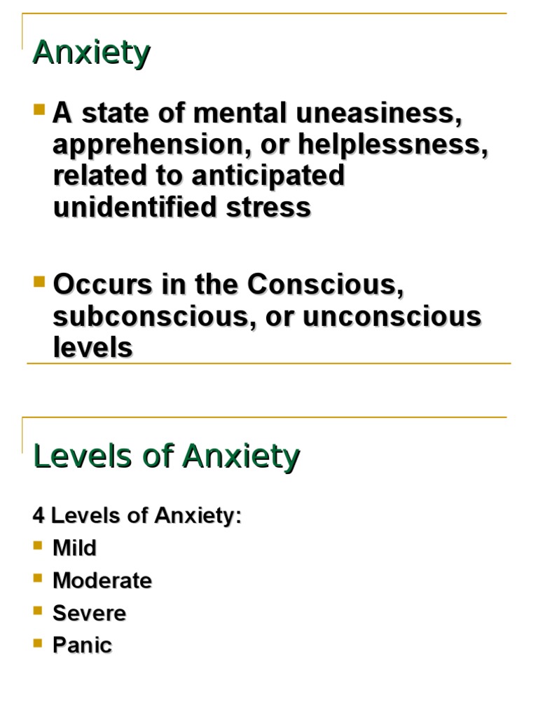 Anxiety | PDF | Anxiety | Stress (Biology)