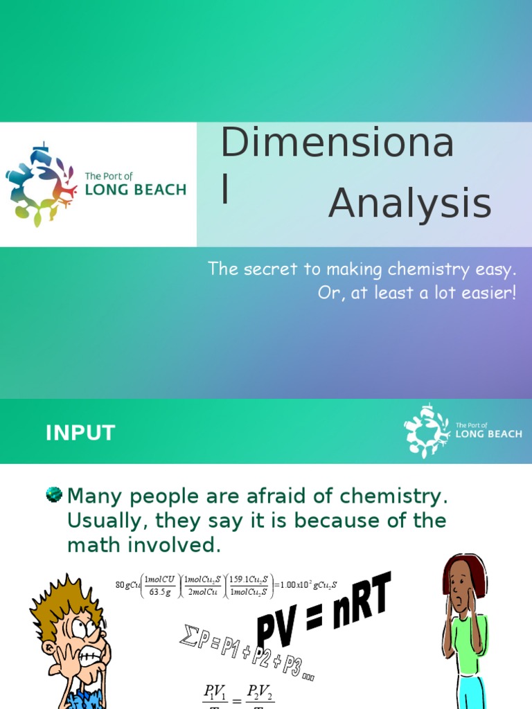 High School Science - Dimensional Analysis | PDF | Mole (Unit) | Carbon
