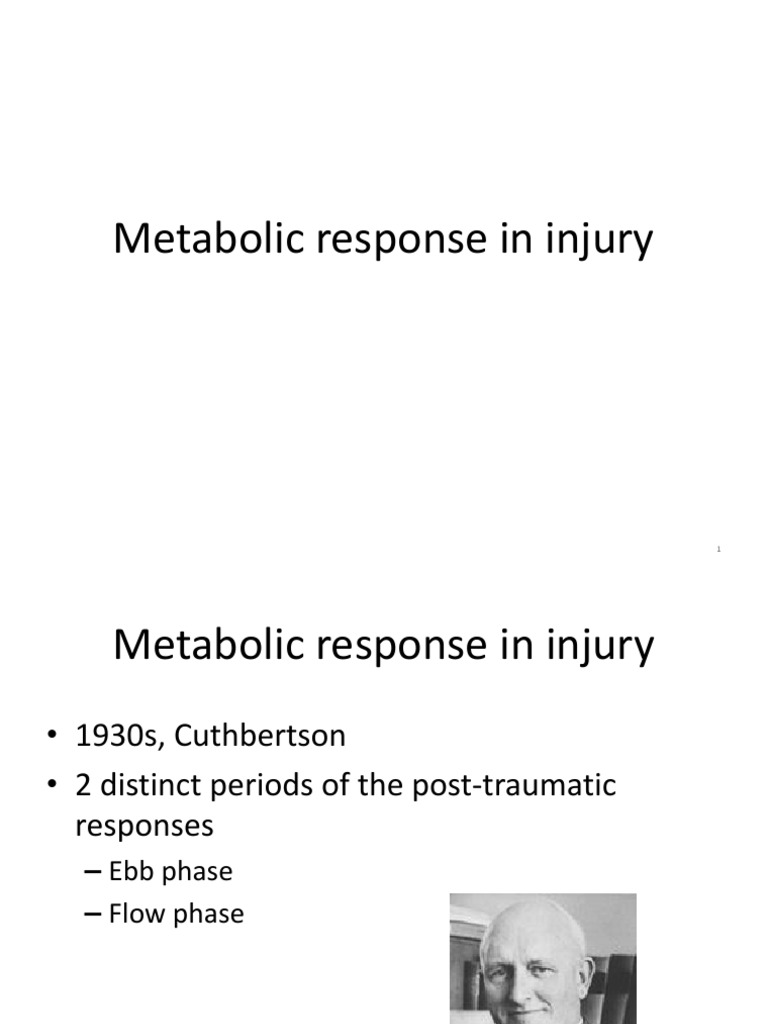 Ebb and Flow in Metabolic Injury Response | PDF | Inflammation | Cell ...
