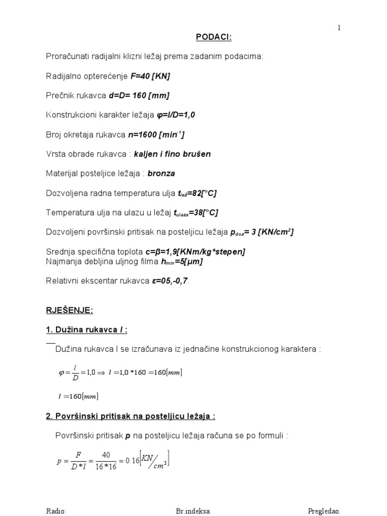 Tehnički Elementi Zadaci | PDF