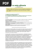 Teoría de la Autoeficacia de Bandura | PDF | Motivación | Motivacional
