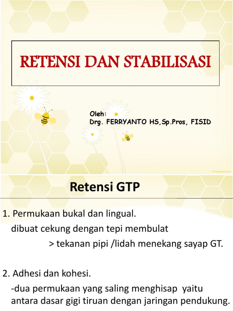 Retensi Dan Stabilisasi GTP | PDF