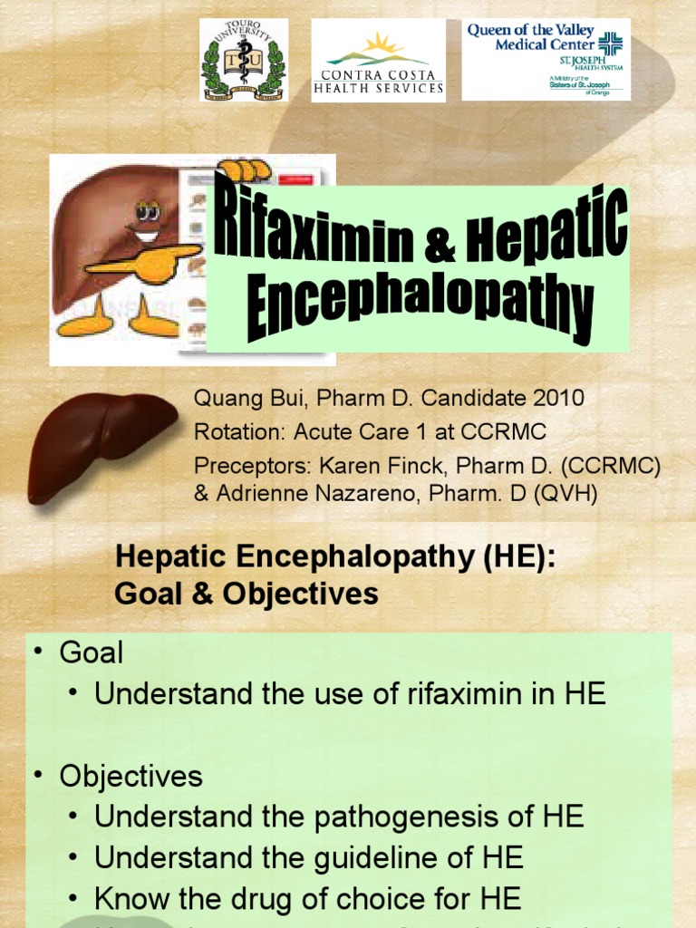 Quang Bui - Rifaximin and Hepatic Encephalopathy FINAL | Medical ...