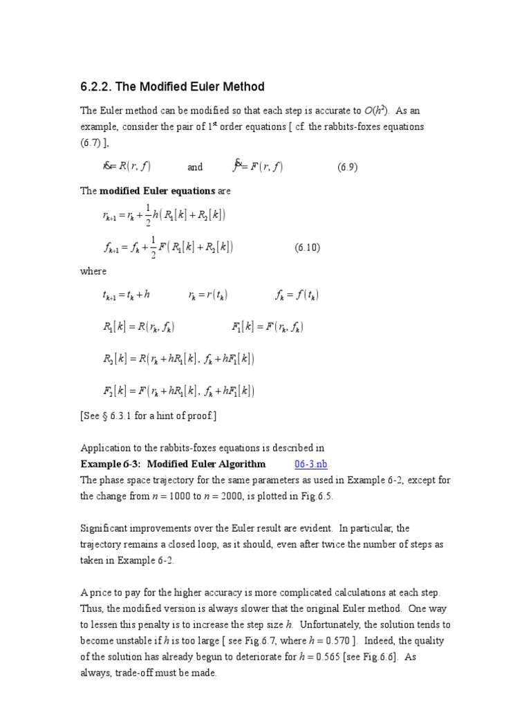 Modified Euler Method Explained | PDF | Leonhard Euler | Teaching Mathematics