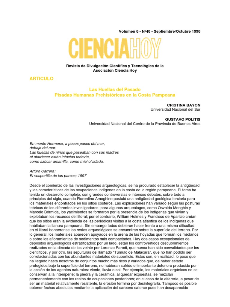 Trabajo Practico Unidad 5 Las Huellas Del Pasado Pisadas Humanas ...