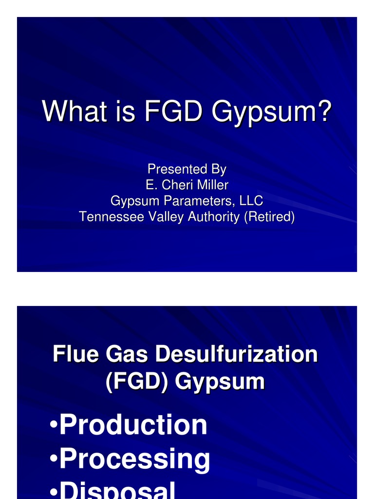 2-What is FGD Gypsum | Industrial Processes | Chemistry