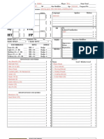GURPS character sheet | PDF | Entertainment | Role Playing Games