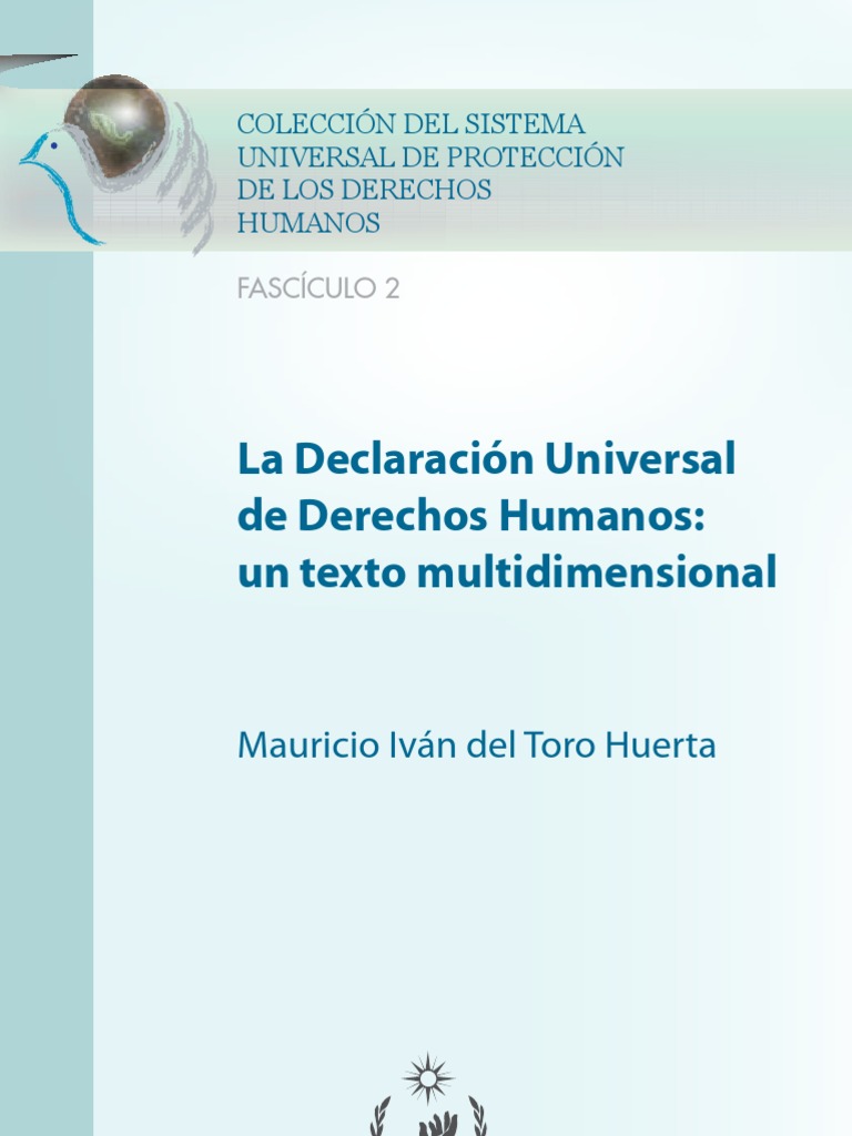 La Declaración Universal DE LOS DERECHOS HUMANOS TEXTO MULTIDIMENSIONAL ...