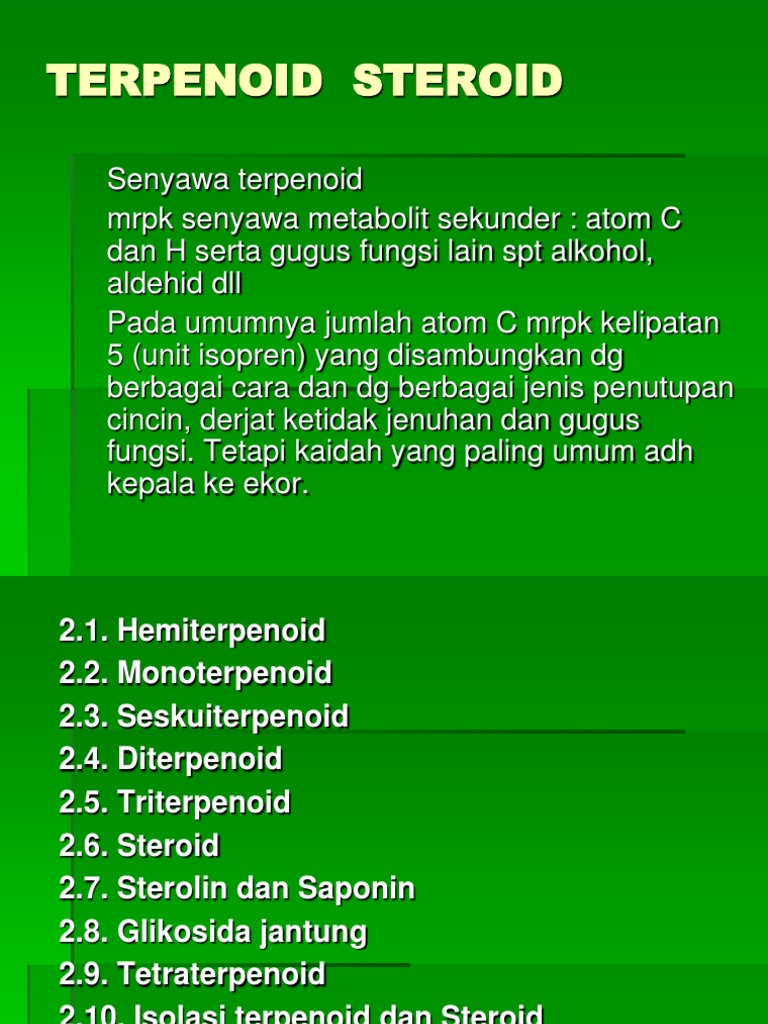 TERPENOID STErOID | PDF
