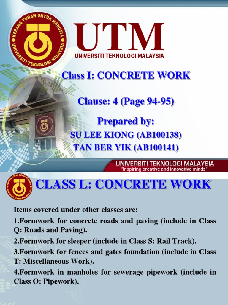 Concrete Work (Complete) | PDF | Building Technology | Building Engineering