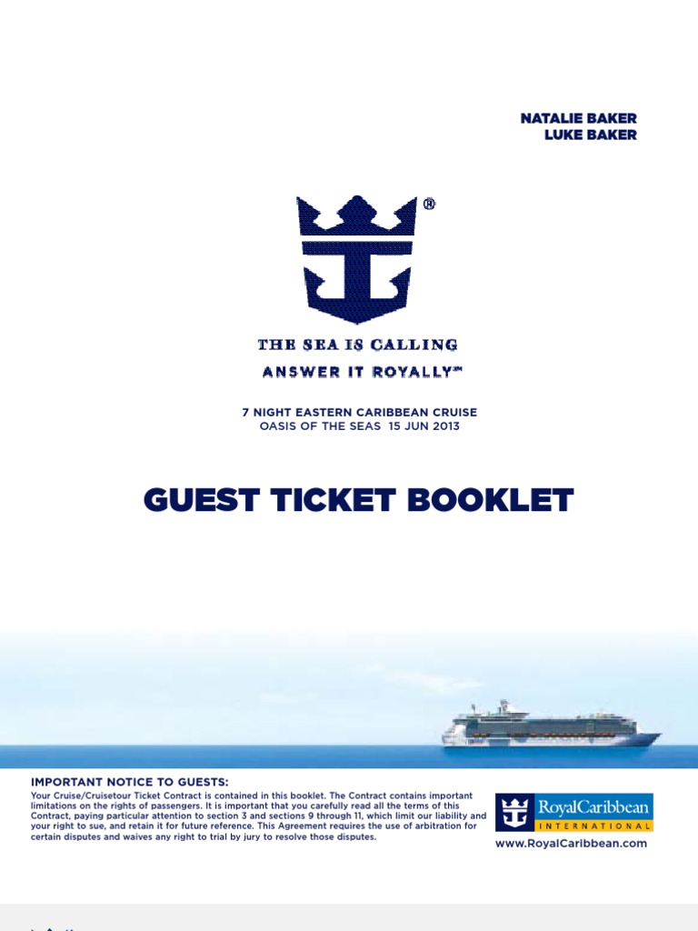 Cruise Booklet | PDF | Permanent Residence (United States) | Travel Visa