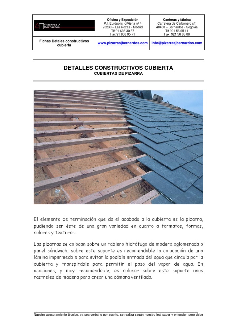 Cubiertas de Pizarra PDF | PDF | Techo | edificio