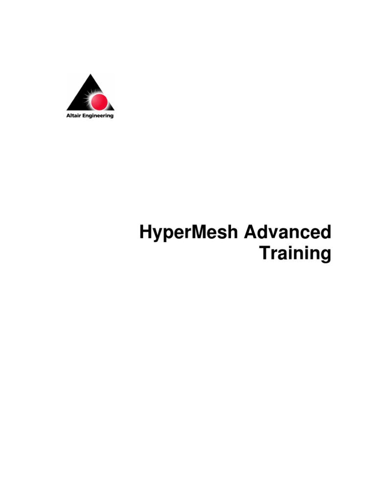 HyperMesh Advanced Training PDF | PDF | Scripting Language | Finite Element Method