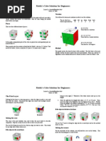 Rubik'S Cube Solution: Printable Cheat Sheet: Step 1: Cross Step 2 ...