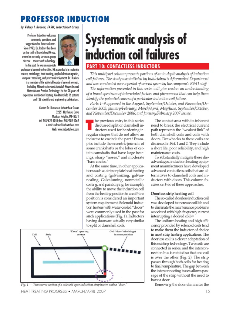 Systematic Analysis of Induction Coil Failures | Download Free PDF ...
