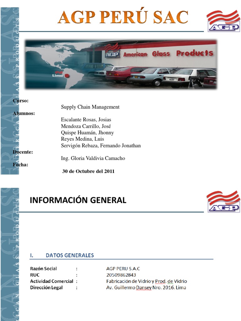 UNI - 7 - Supply Chain Management AGP PERU | PDF | Logística | Jerga ...