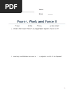 GPE and KE Worksheet #1 | PDF | Mass | Kinetic Energy