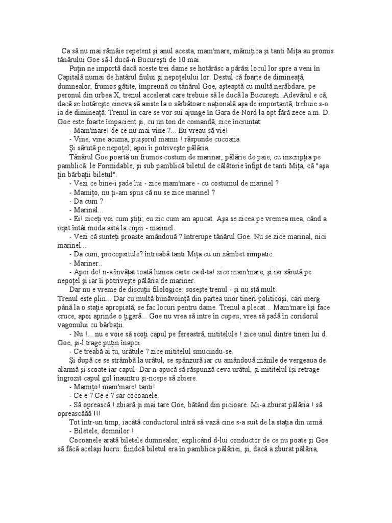 Domnul Goe | PDF
