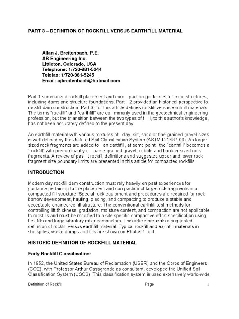 64070 Rockfill Guidelines Part 3 - Definition of Rockfill Versus ...
