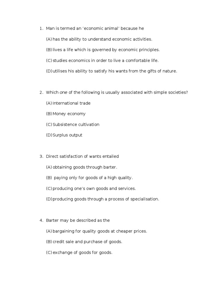 Pob Multiple Choice-1 | PDF | Monopoly | Oligopoly