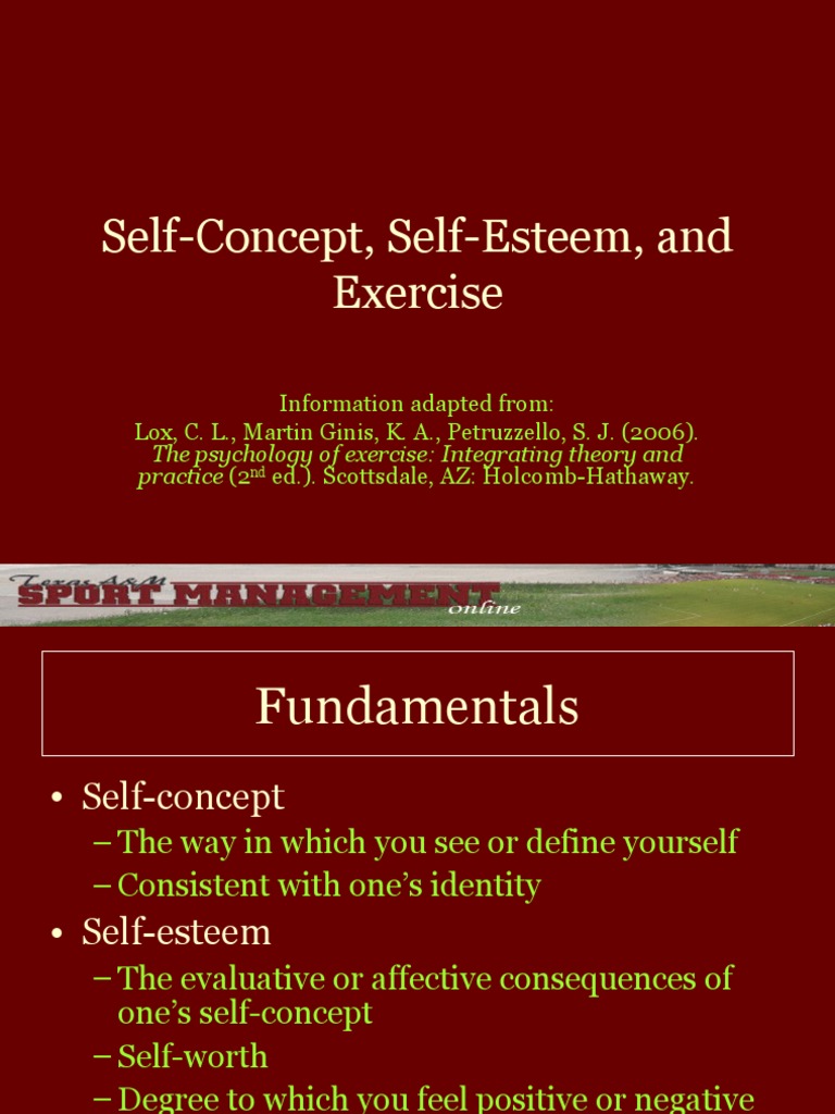 Self-Concept, Self-Esteem and Exercise | PDF | Self Concept | Self Esteem