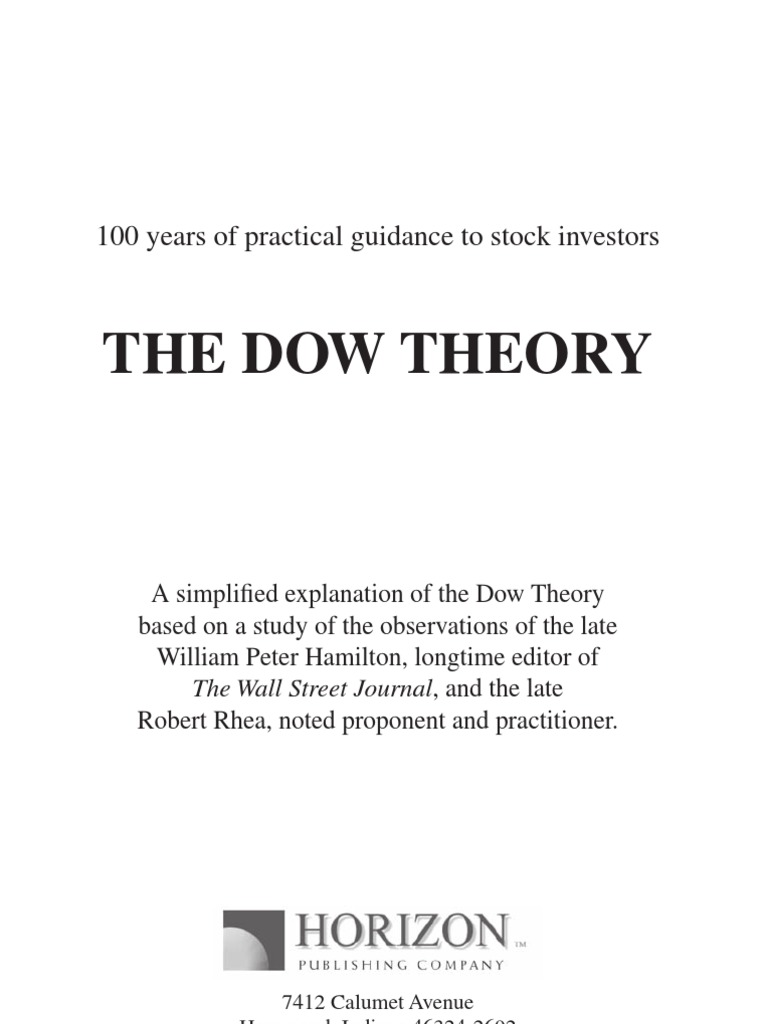 The Dow Theory Explained | PDF