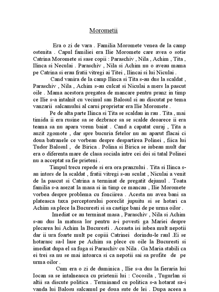 Morometii Vol 1 | PDF