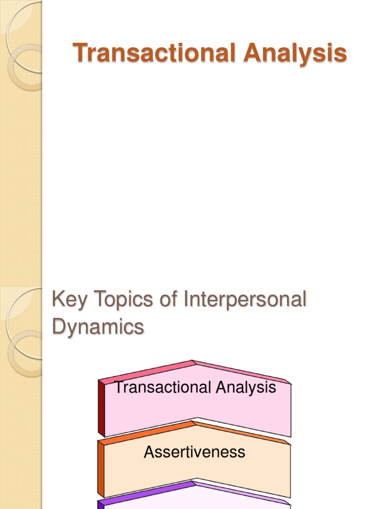 Transactional Analysis | PDF | Interpersonal Relationships | Action (Philosophy)