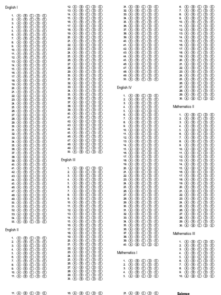 Academic Clinic UPCAT Answer Sheet | PDF | Leisure