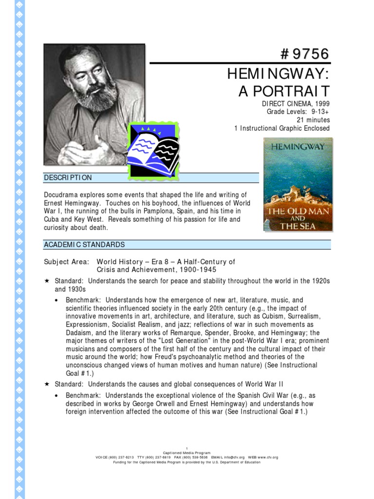 Hemingway for High Schoolers | PDF | Ernest Hemingway