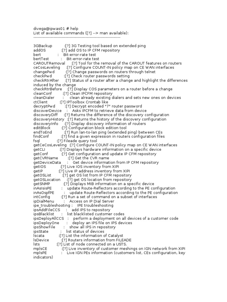 Comando S | PDF | Secure Shell | Information Technology Management