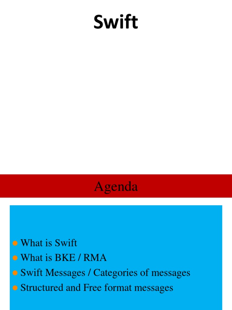 Swift | PDF | File Format | Service Industries