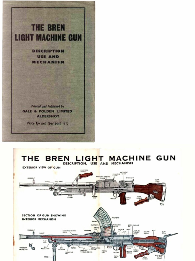 Bren LMG Manual | PDF | Machine Gun | Military Equipment