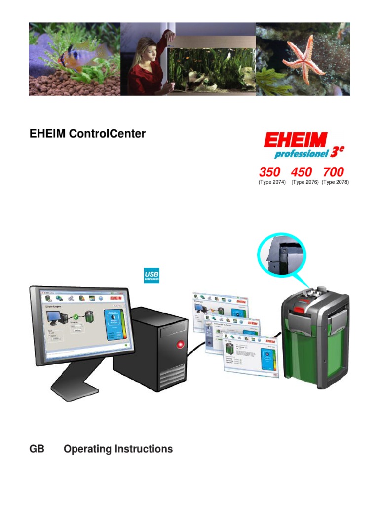 EHEIM ControlCenter User Manual GB 07-2011 | PDF | Usb | Microsoft Windows