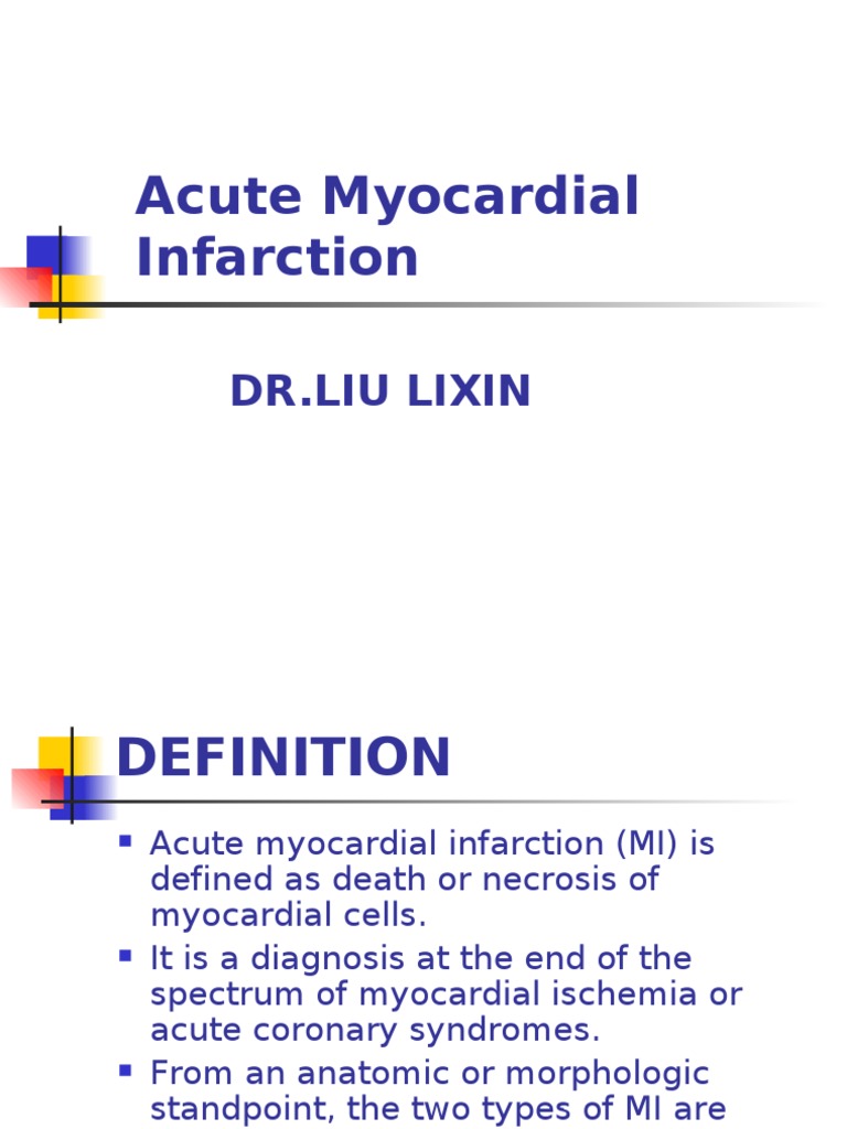 Acute Myocardial Infarction | PDF