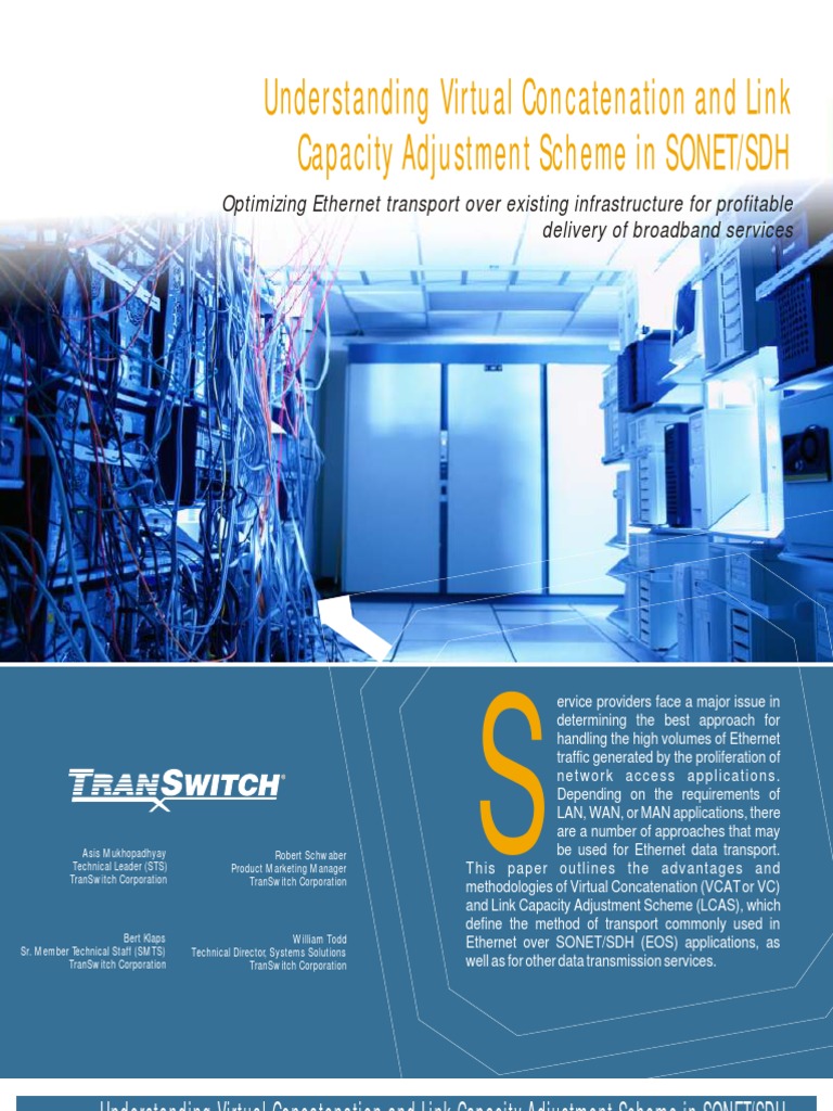 Understanding Virtual Concatenation and Link Capacity Adjustment Scheme in SONET SDH | PDF ...