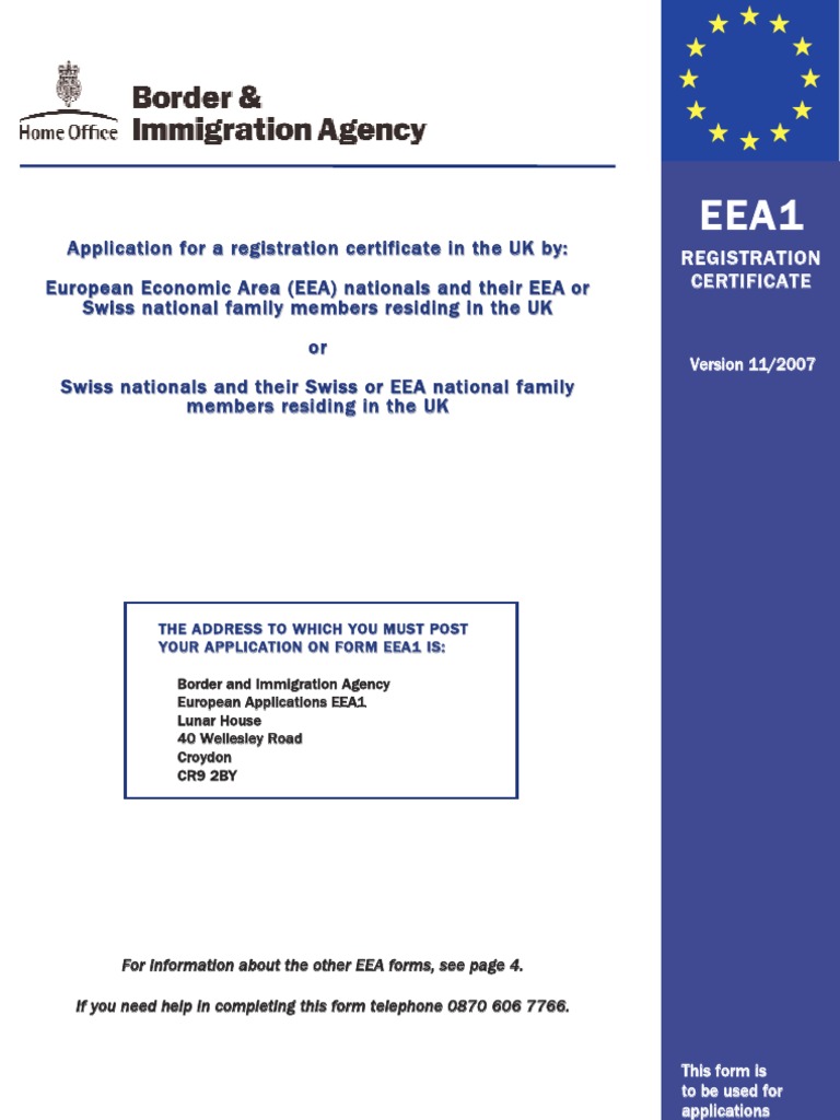 UK Home Office: Eea1 | PDF | War Crime | Identity Document
