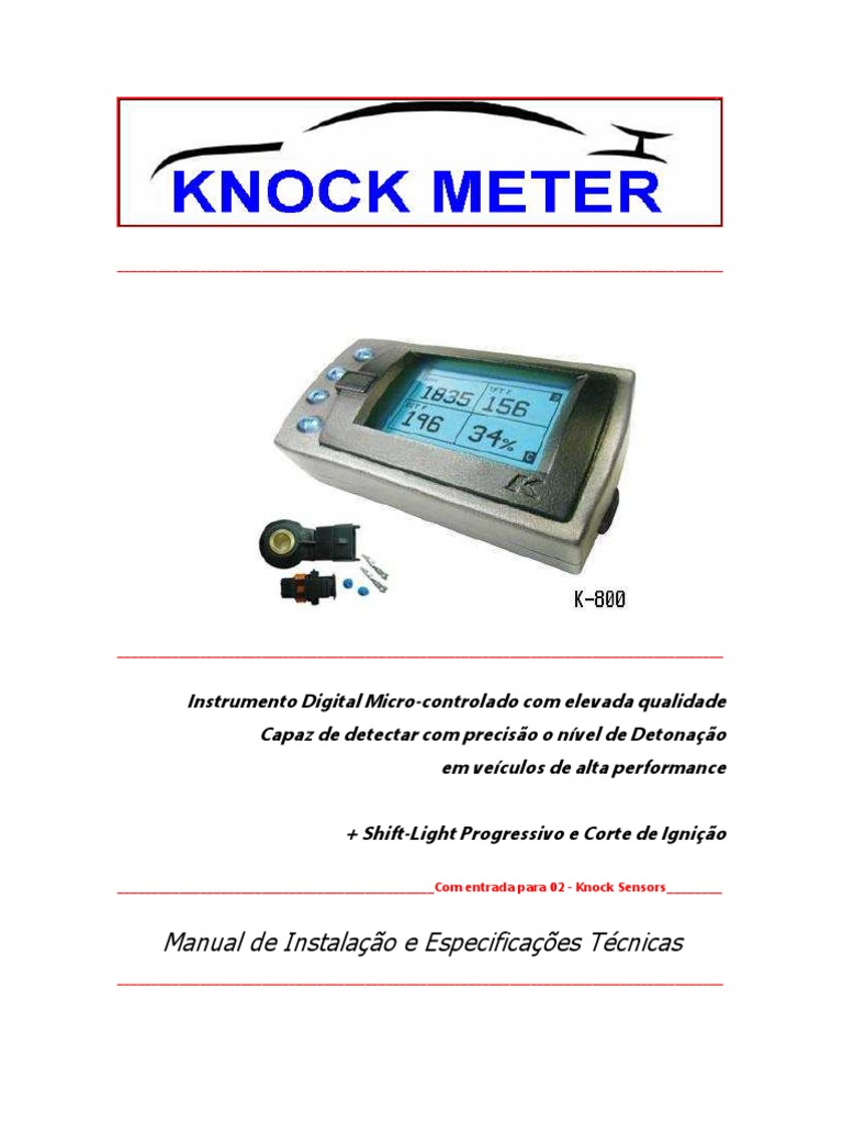 Manual Knockmeter | PDF | Motor de Combustão interna | Combustão
