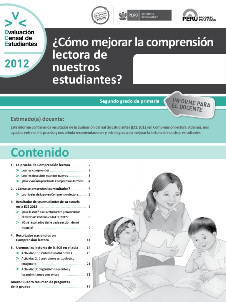 Como Mejorar La Comprension Lectora de Nuestros Estudiantes | PDF ...