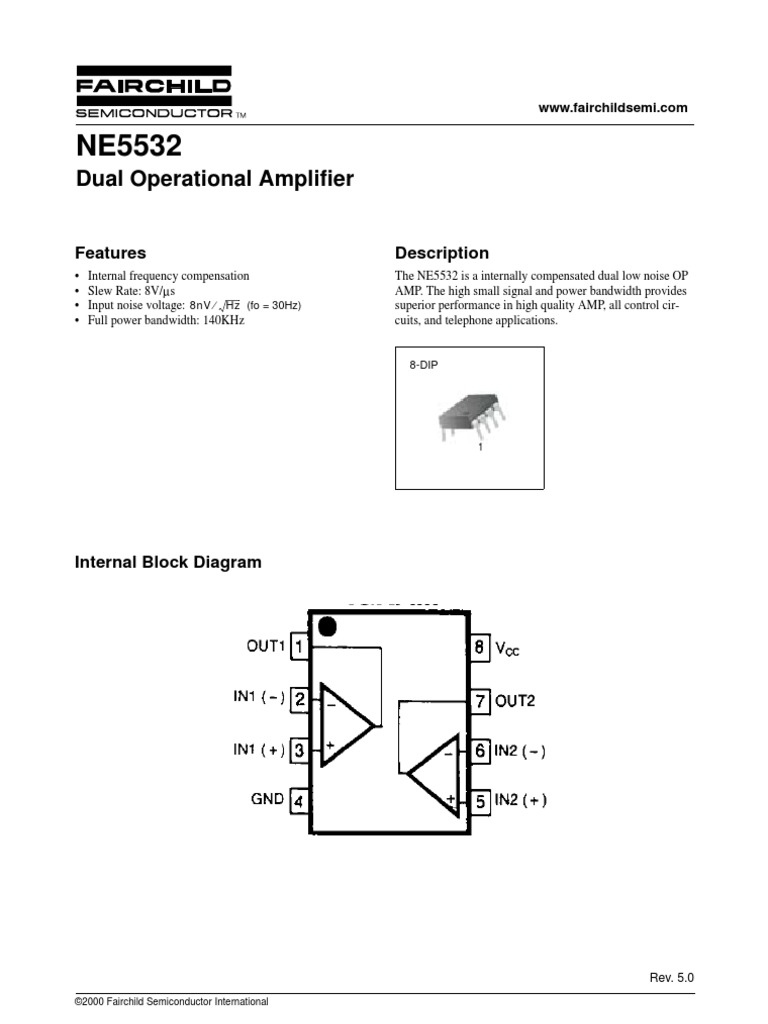 Ne 5532 | PDF | Amplifier | Operational Amplifier