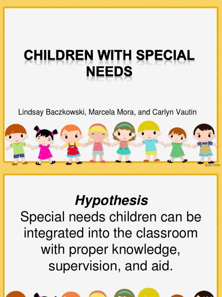 Children With Special Needs Presentation | PDF | Attention Deficit ...