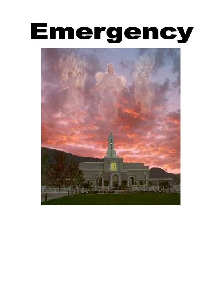 Mormon Emergency Preperation | PDF | The Church Of Jesus Christ Of ...