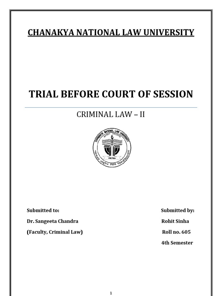 Trial Before Court of Session | PDF | Public Law | Criminal Law