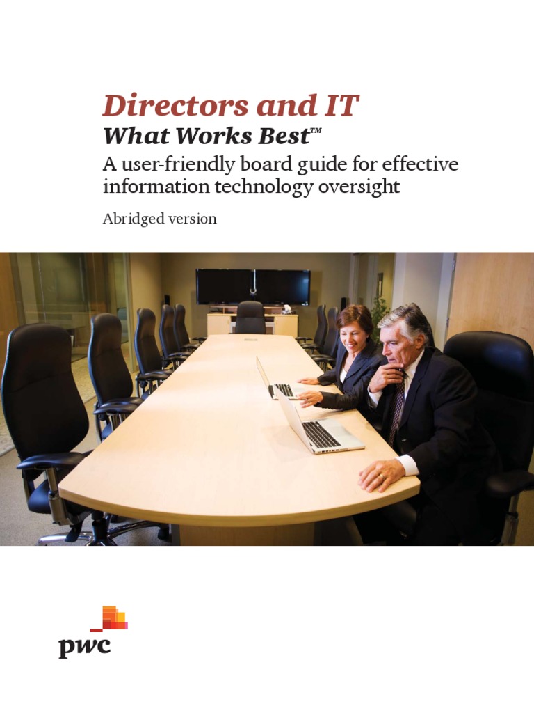 PWC - IT For Directors Bridged Report PDF | PDF | Strategic Management ...