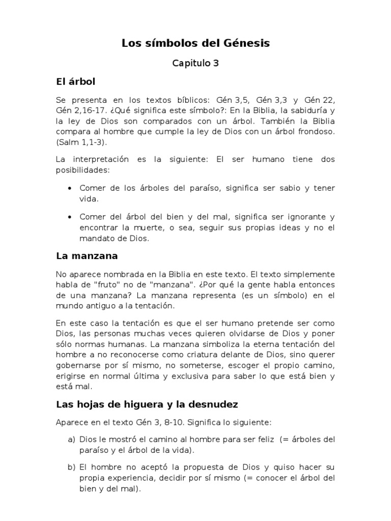 Los Símbolos Del Génesis | PDF | Víspera | Religión y creencia