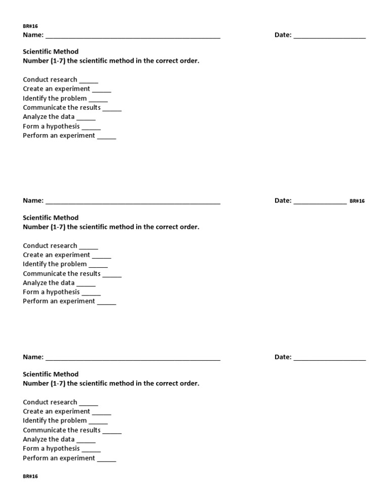 Scientific Method Bell Ringer Activity | PDF | Computers