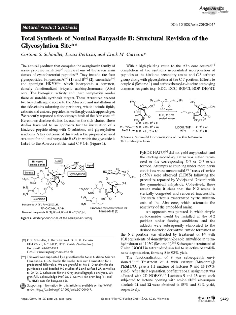 Angew. Chem., Int. Ed., 2010, 49, 9229 | Organic Chemistry | Physical ...