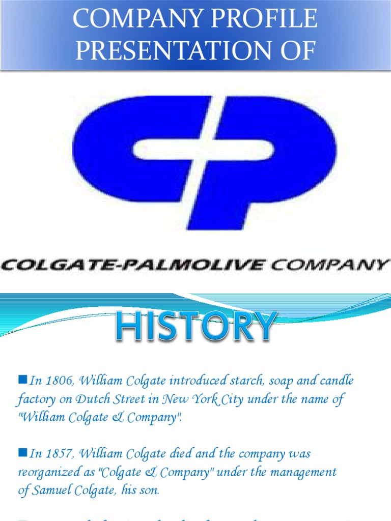 COLGATE COMPANY PROFILE | PDF | Business | Economies